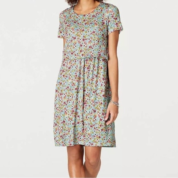 J. Jill | Dresses | J Jill Spring Garden Layered Dress | Poshmark